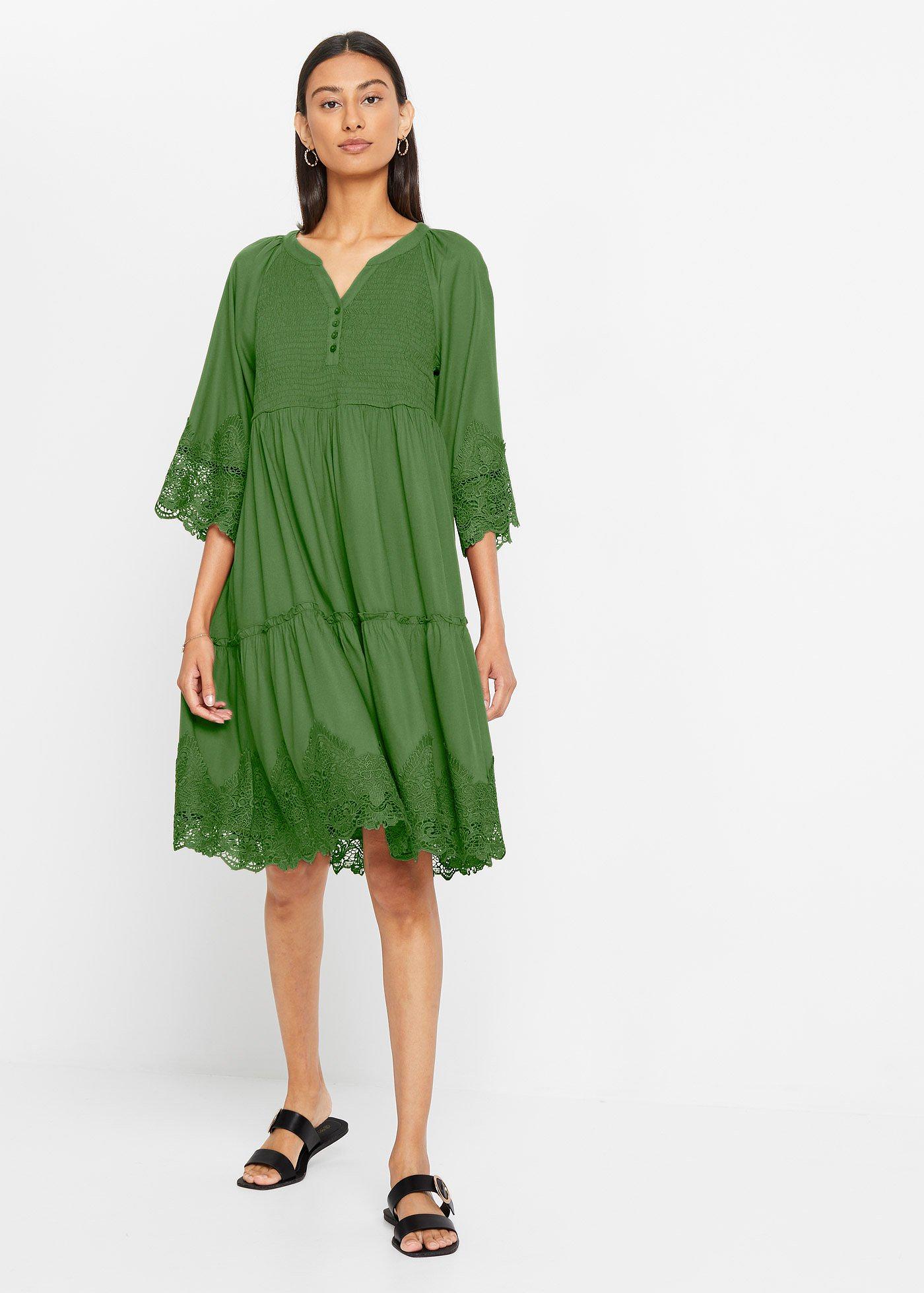 Grazioso abito chemisier della bpc selection premium - verde foresta