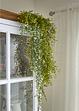 Tralcio artificiale con bellissimi fiorellini - Verde / bianco